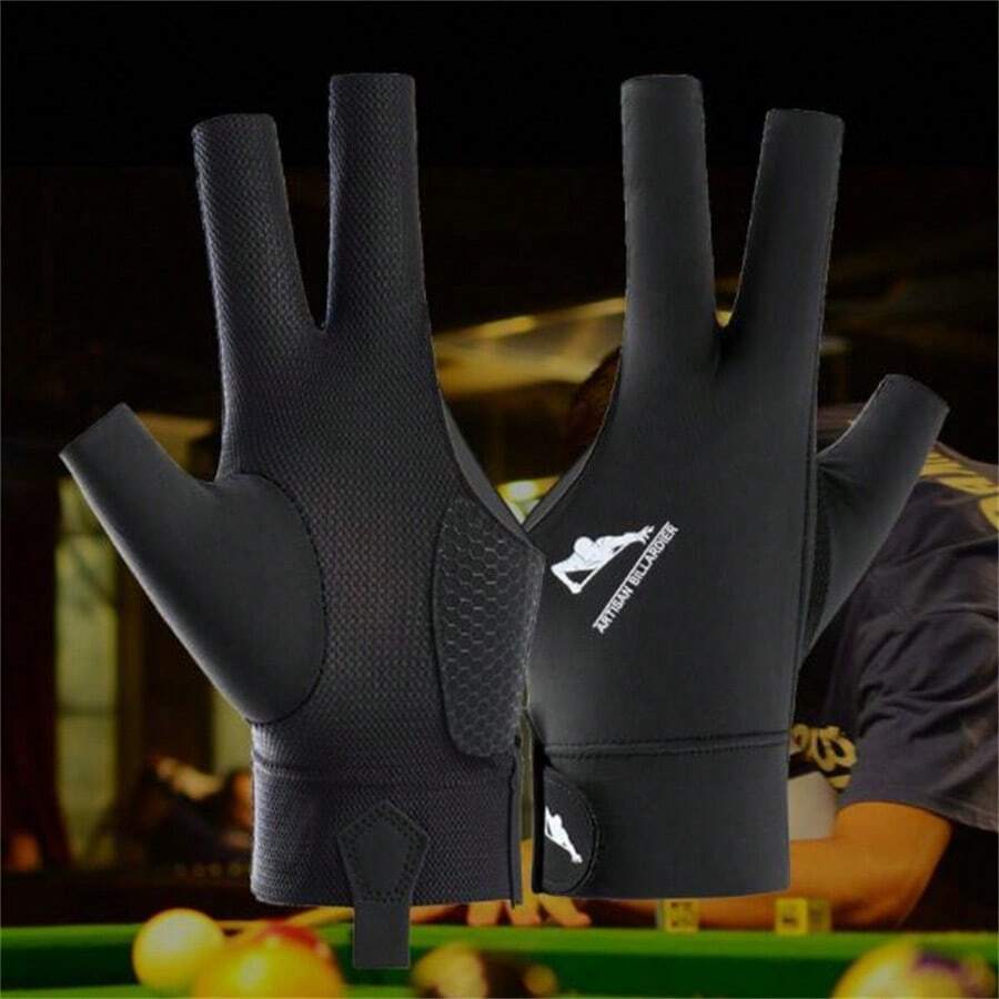 1pc Professional Left-Hand Snooker/Billiard Glove With Three Fingertips ...