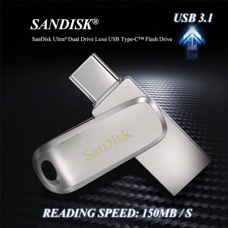 SanDisk SDDDC4 USB3.1 Flash Drive 256GB 128GB 64GB Type-C Pendrive ...