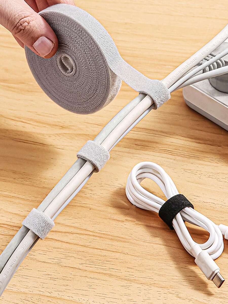 2pcs Hook-And-Loop Cable Ties (300cm / 118.11inch) Reusable Double ...