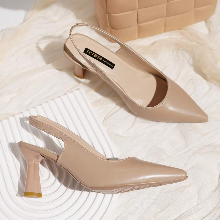 2024 New Spring Collection, Black Soft Leather Stiletto Heels For Women ...