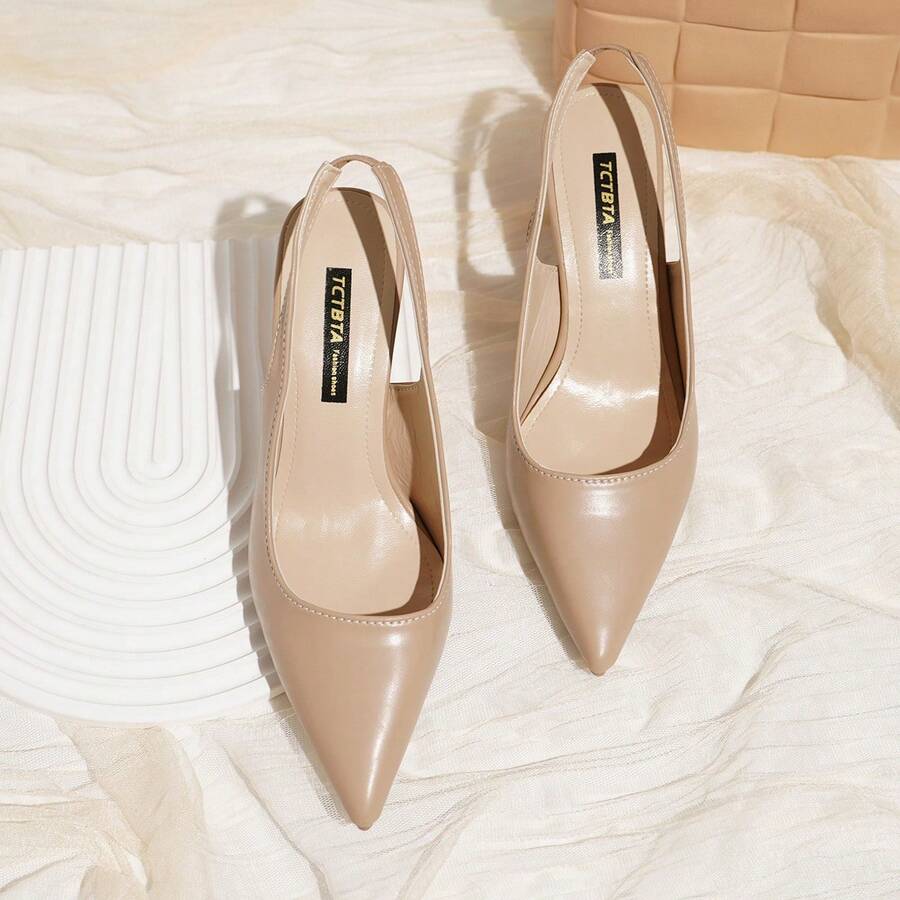 2024 New Spring Collection, Black Soft Leather Stiletto Heels For Women ...