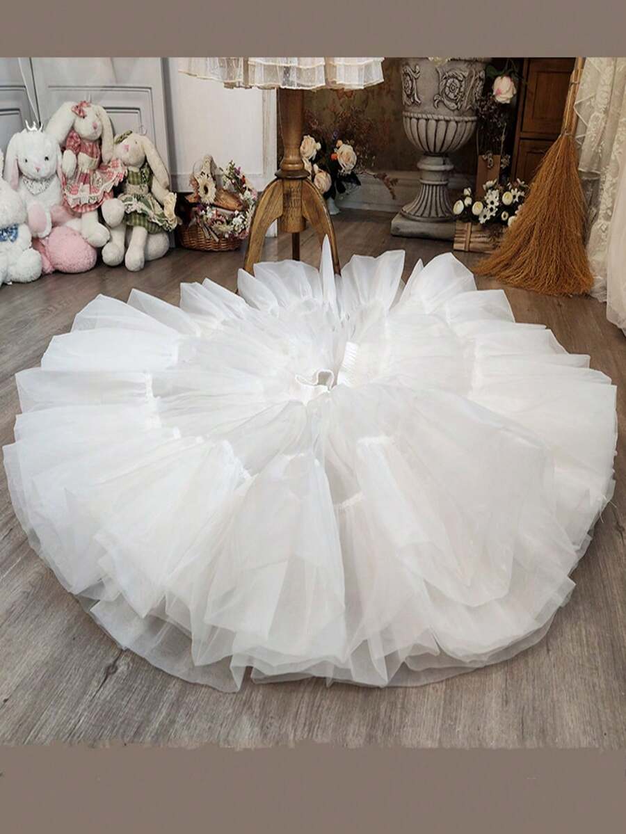 45cm Violence Crinoline Daily Lolita Super Fluffy Soft Veil Pettiskirt ...