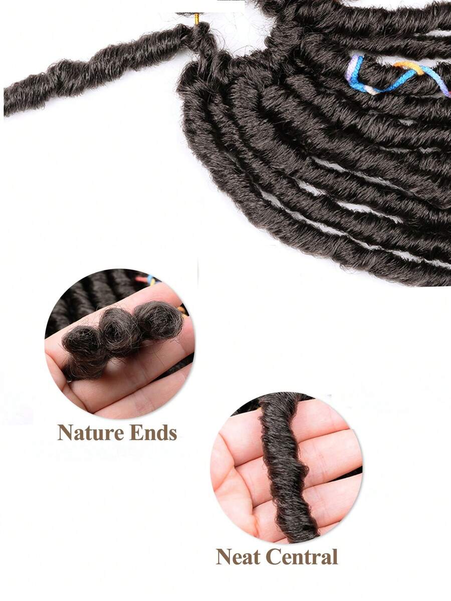 Synthetic Braiding Hair Dreadlocks Faux Locs 14inch Luna Loc Straight ...