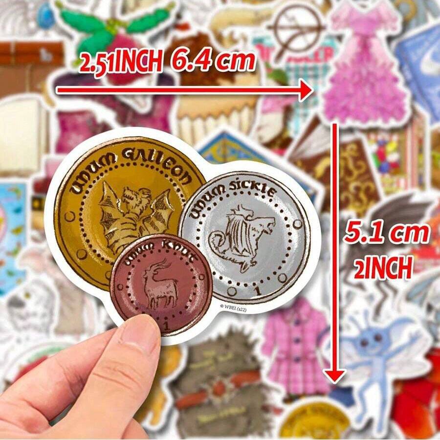 50Pcs Harry Potter Officially Licensed Hogwarts Stickers, Aesthetic ...