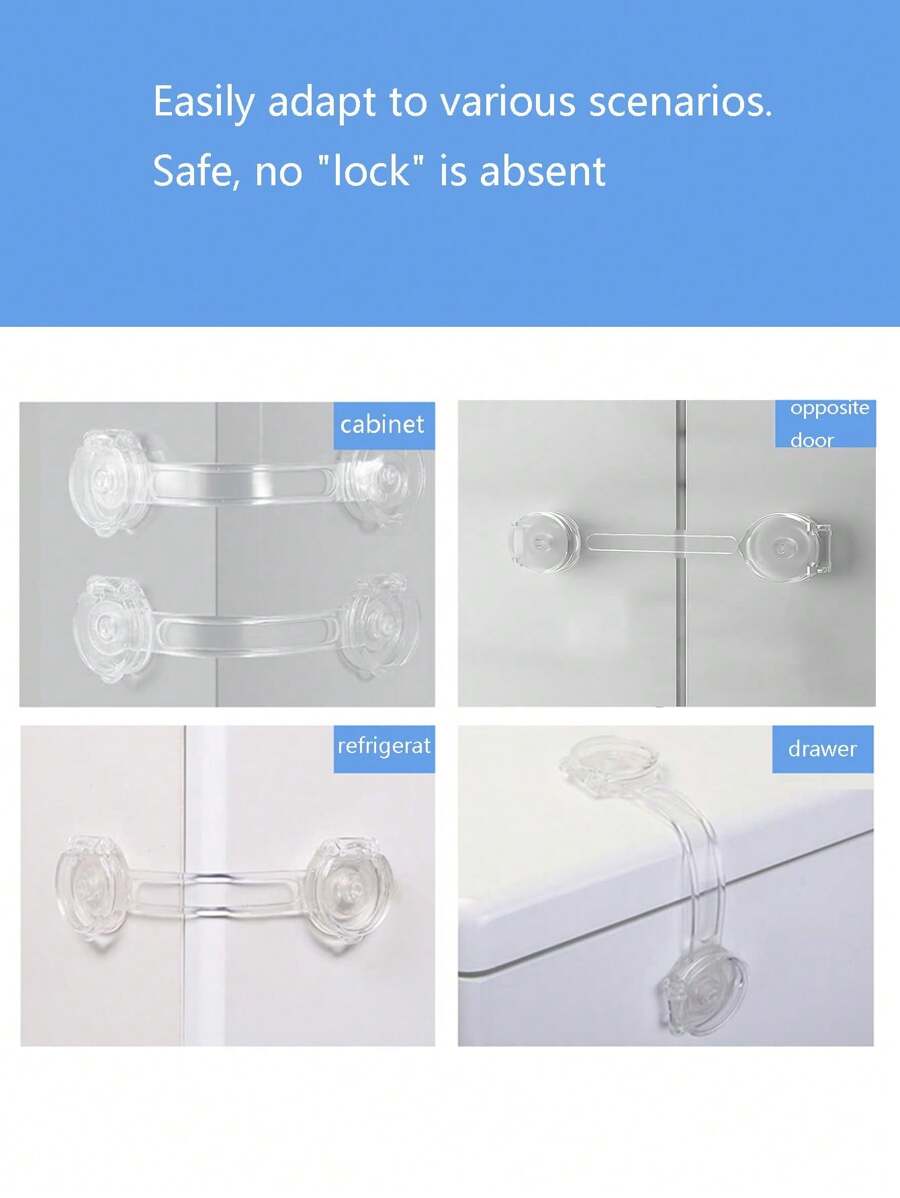 1pc Child Safety Strap Locks Baby Locks With Adhesive Pads Multi Use ...