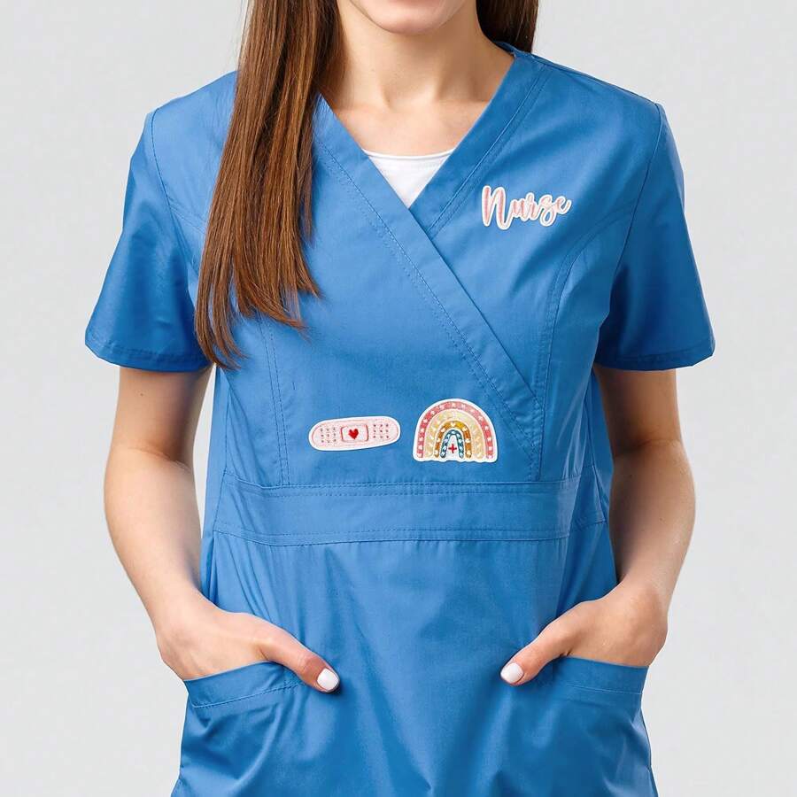 8Pcs Nurse's Day Embroidered Patches,Nurse Nursing Sew Iron On Applique Cute Medical Patch ...