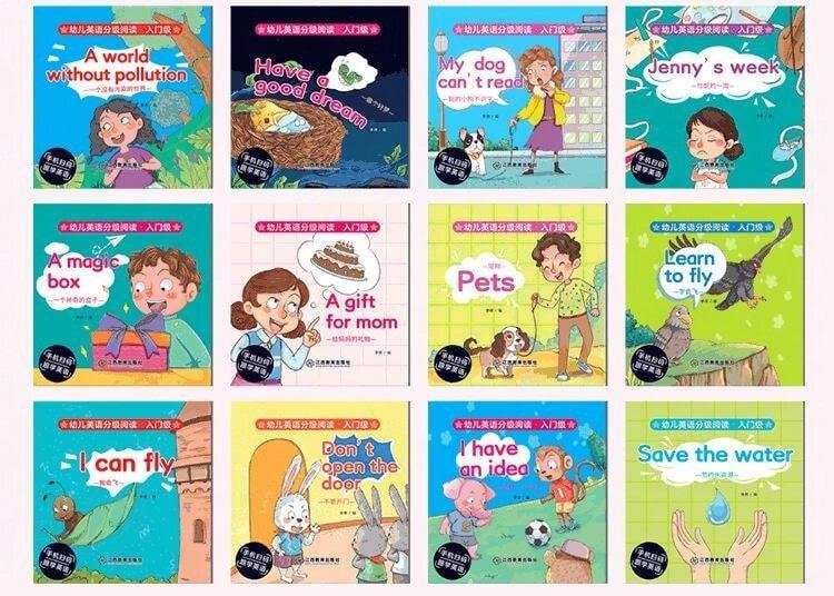 40pcs Children's English Level Reading Children's English Picture Books ...