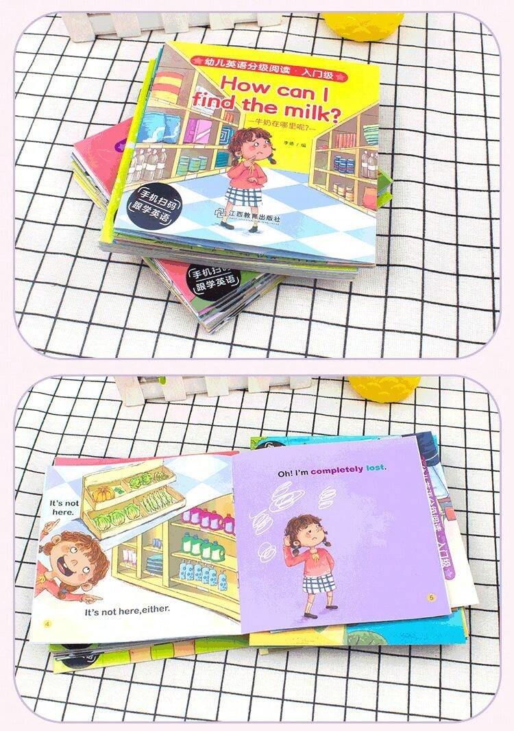 40pcs Children's English Level Reading Children's English Picture Books ...