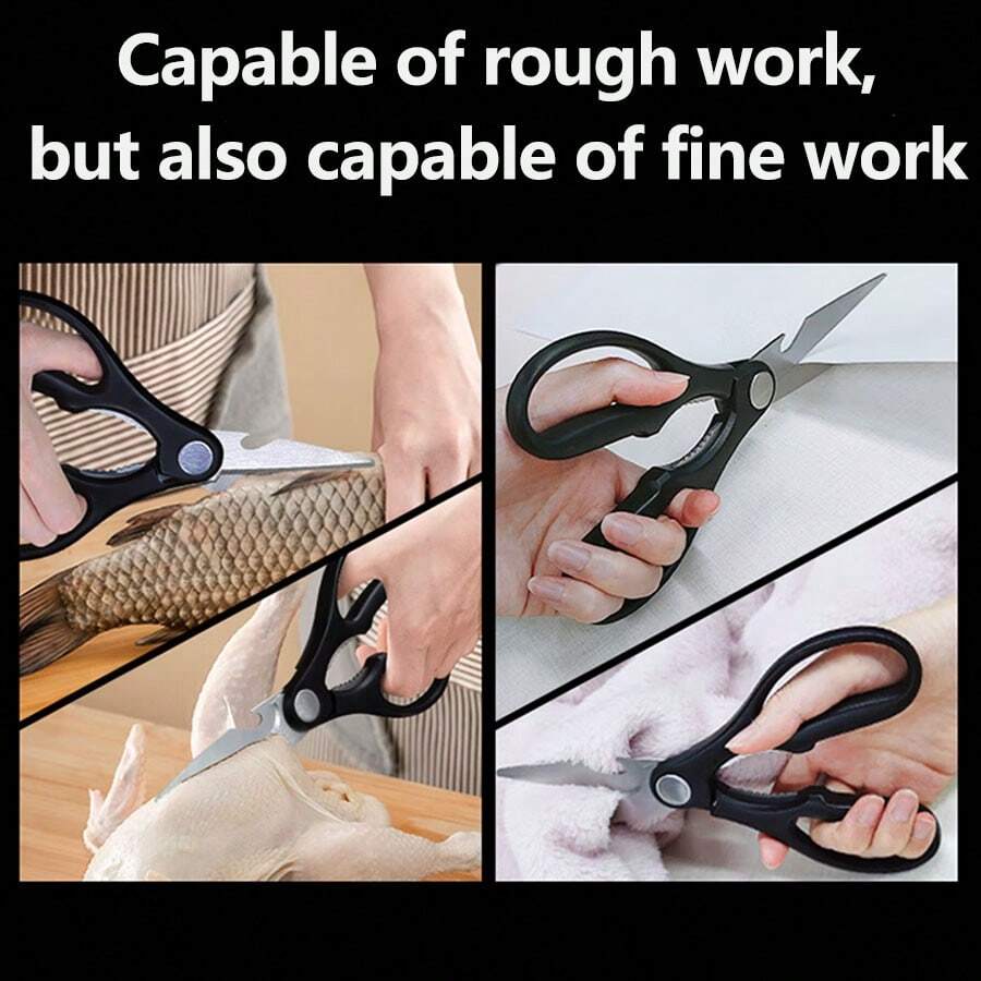 Kitchen Scissors Stainless Steel Multifunctional Fish Killing Chicken ...