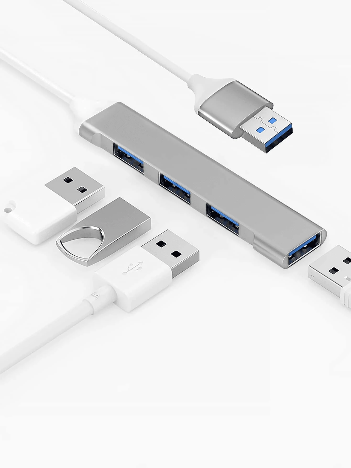 4 Port USB Hub Splitter Portable USB Extension Hub | SHEIN USA