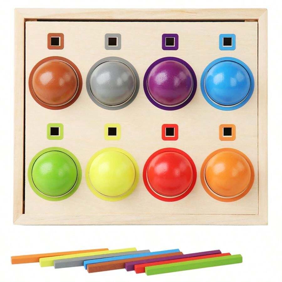 Jouets en bois Montessori pour enfants, jeu d'association en bois pour ...