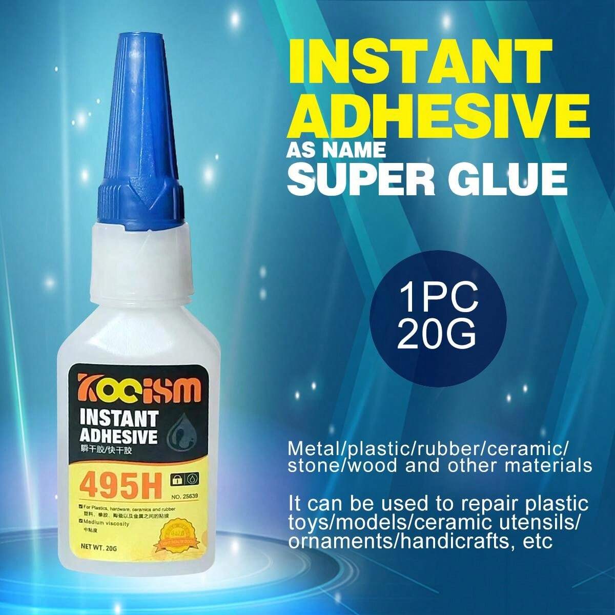 Super Cola 495 Adesivo Instantâneo, Colagem Rápida de Metal Plástico ...