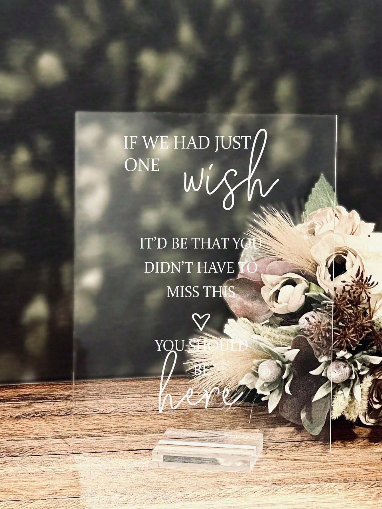 1pc Gift And Card Sign, Wedding Acrylic Sign, Wedding Acrylic Sign ...