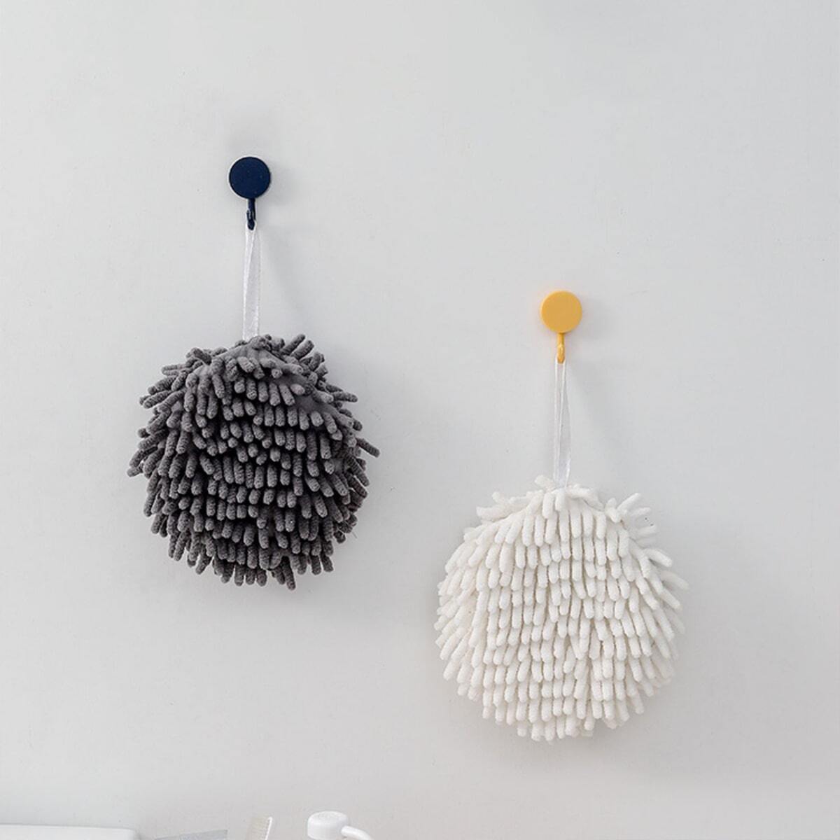 1ชิ้น สไตล์ Minimalist แขวน Chenille มือเช็ดน่ารักฟองน้ำ KITCHEN Helper ...