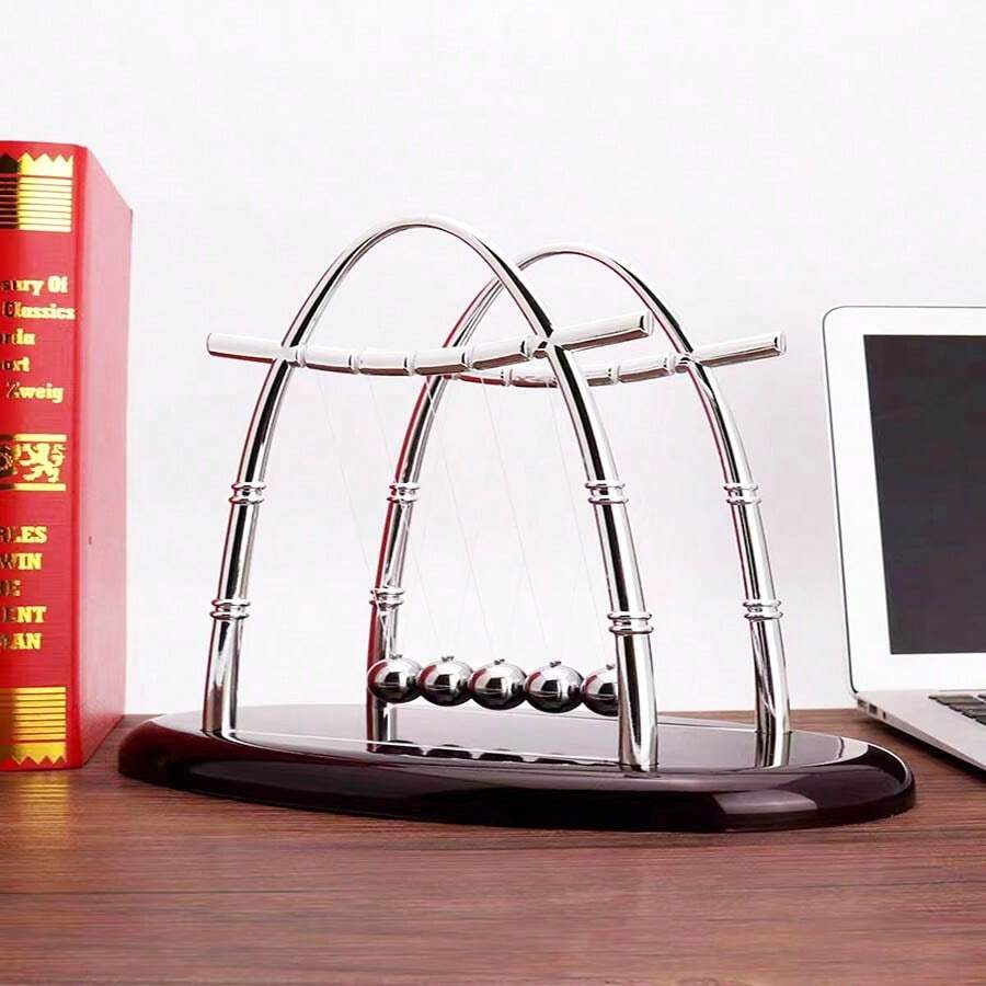 1pc European Style Newton Pendulum Crashing Ball Perpetual Motion Instrument Desk Ornament With ...