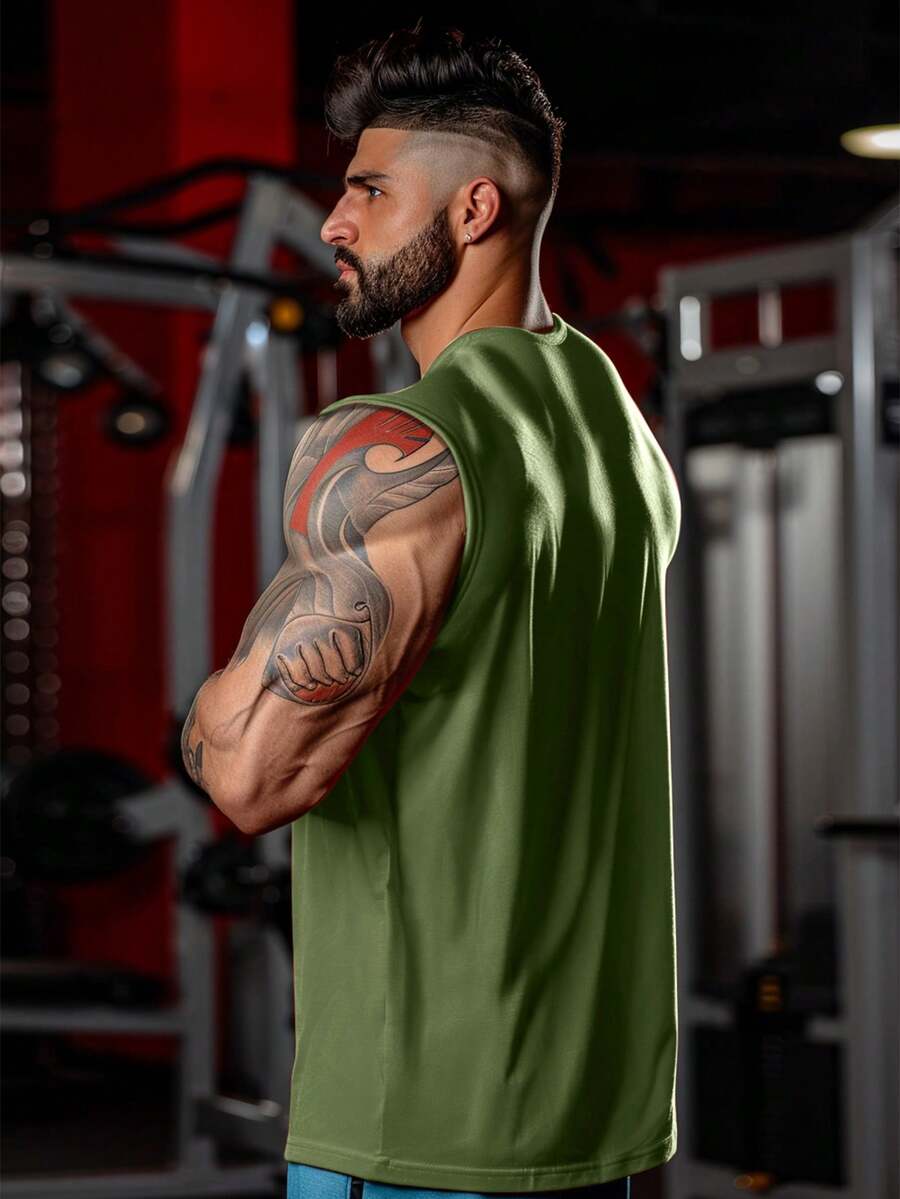 Boyfriend Style Men's Quick-Dry Breathable Mesh Muscle Printed ...