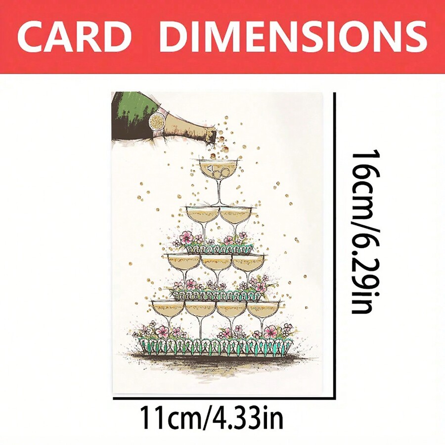 1pc Red Envelope, Party Invitation, Funny Greeting Card, Birthday Card ...