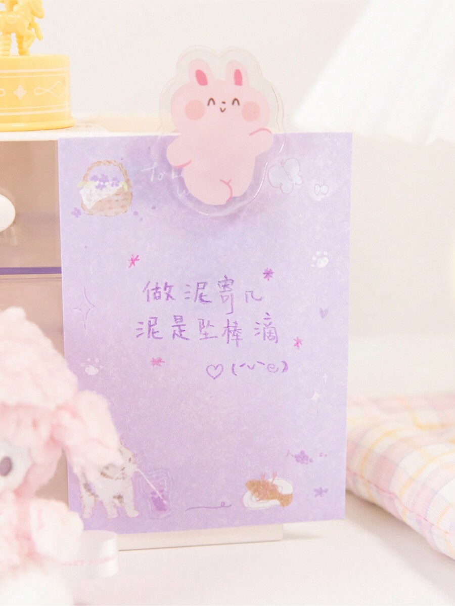 Cotton Candy Cat Series Memo Pad, Cute Hand Painted Cat Notes ...