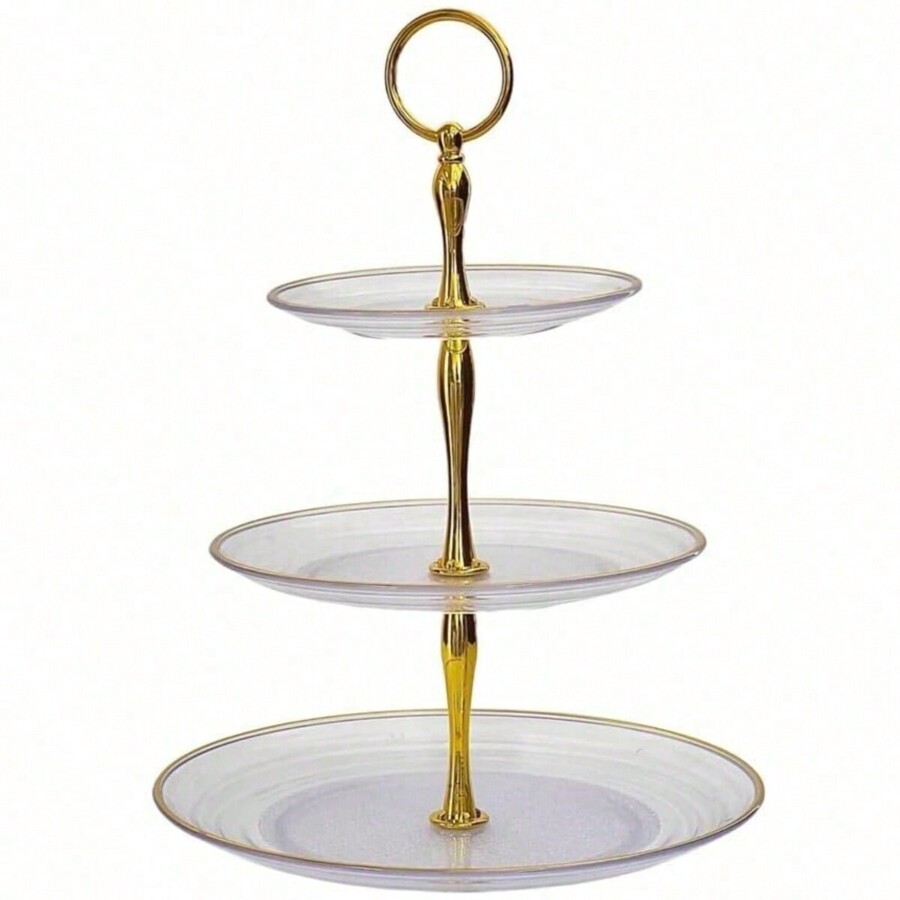 3 Layer Cake Stand Fruit Plate Tray Display Cupcake Holder Shelf ...