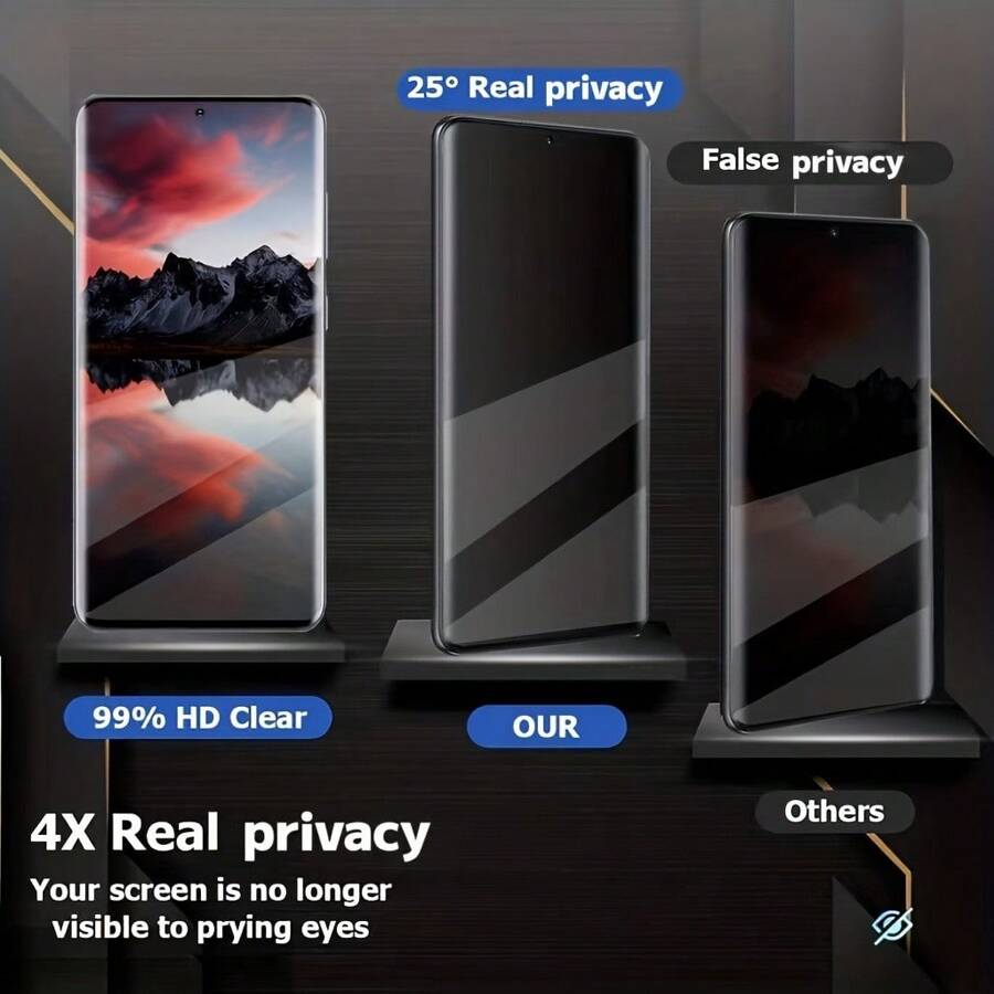 [1+1 Pc] For Galaxy S22 Ultra 5G Privacy Screen Protector With Camera ...