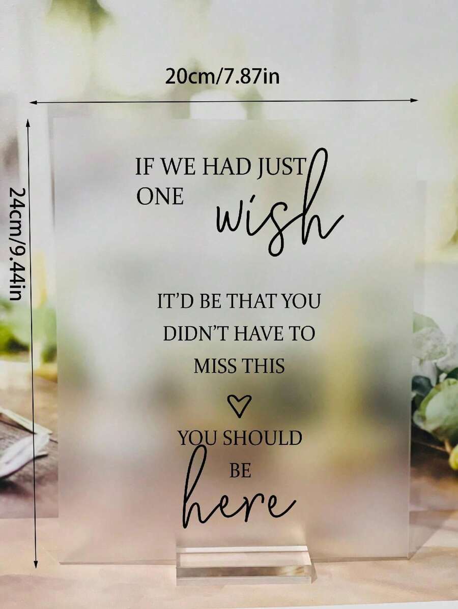1pc Gift And Card Sign, Wedding Acrylic Sign, Wedding Acrylic Sign ...