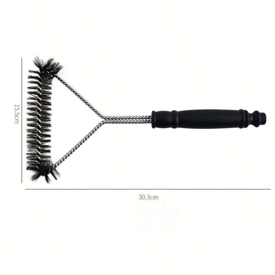 Stainless Steel BBQ Grill Brush Barbecue Cleaning Tool Wire Brush Rust ...