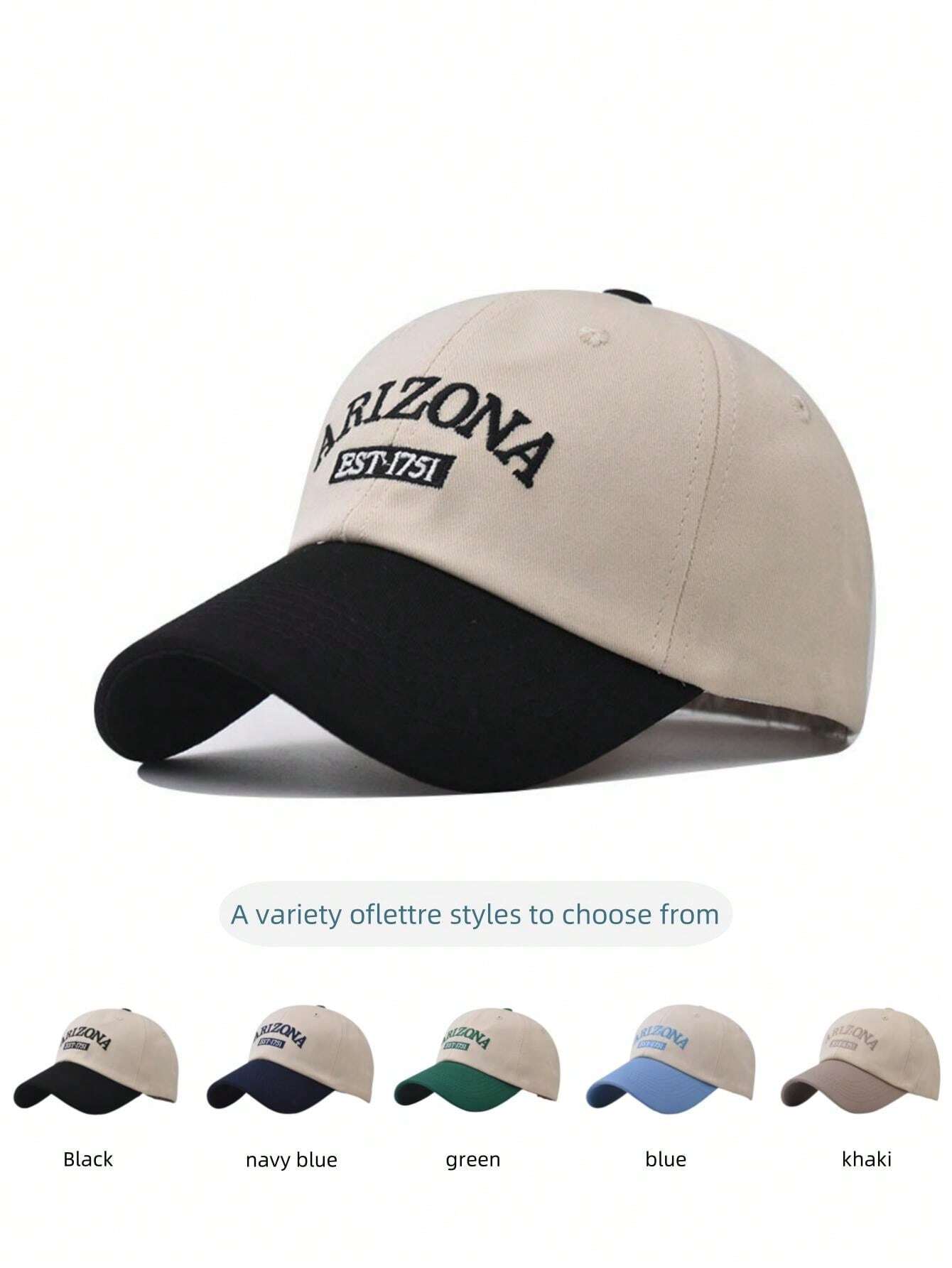 1pc Unisex Baseball Cap, Spring/Summer Collection. Color-Blocking Soft ...