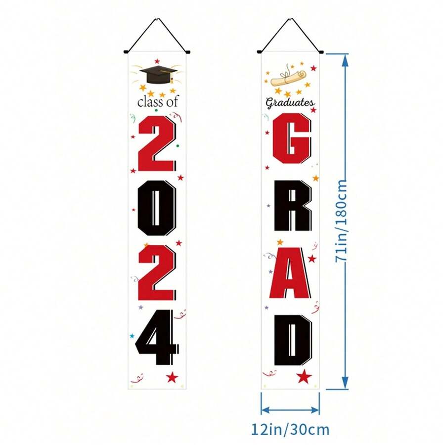 Graduation Party Banner Decorations, Graduation Couplets Banner ...