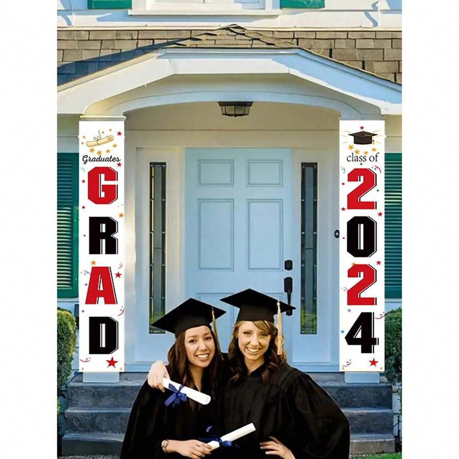 Graduation Party Banner Decorations, Graduation Couplets Banner ...