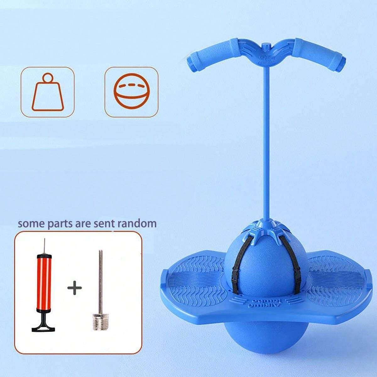 Saltador Pogo con manija y bomba de pelota, juguete de salto alto para ...