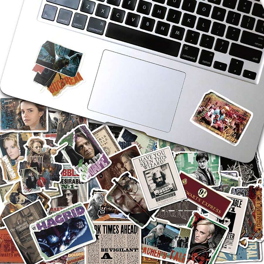 Harry Potter 50Pcs Harry Potter Vinyl Sticker Pack, Magic Movies ...