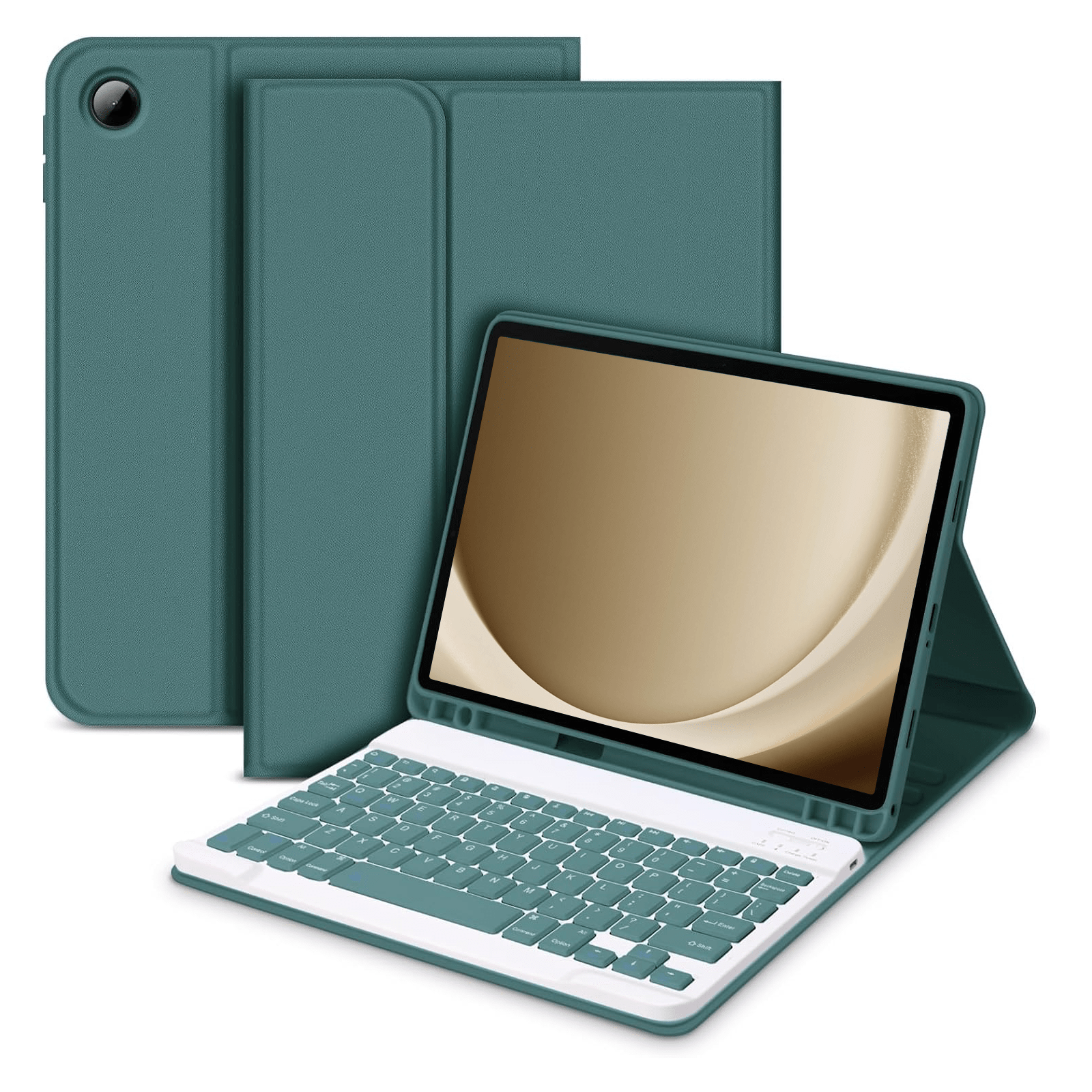 מארז מקלדת תואם לסמסונג גלקסי Tab ו-IPad, Redmi Pad Se, עם מקלדת ...