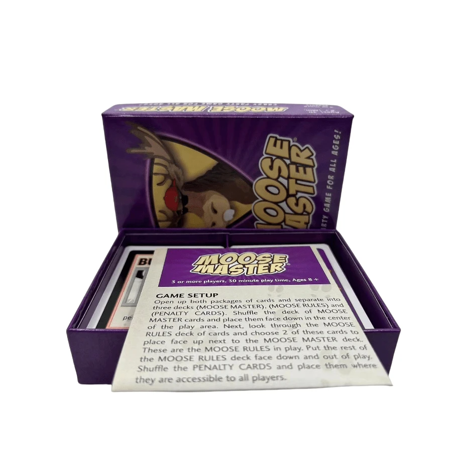 1 pieza, Juego de cartas Moose Master, juego loco de fiesta para todas ...