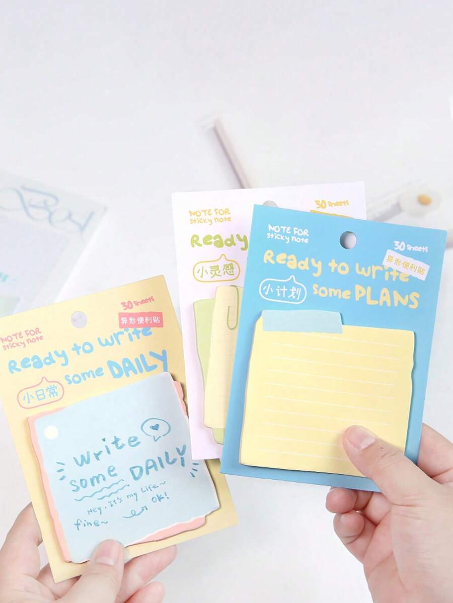Writing Series Sticky Notes, Korean INS Style, Writable Memo For Notes ...