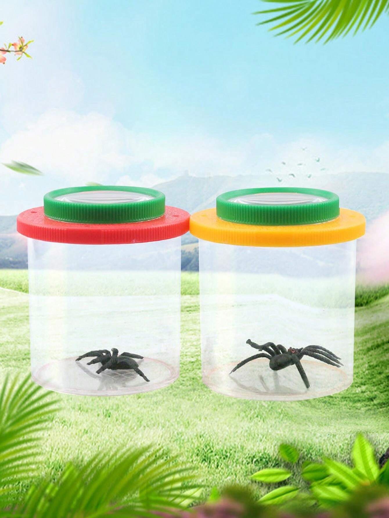 1pc Transparent Plastic Insect Magnifier, Cylinder Shaped, For ...