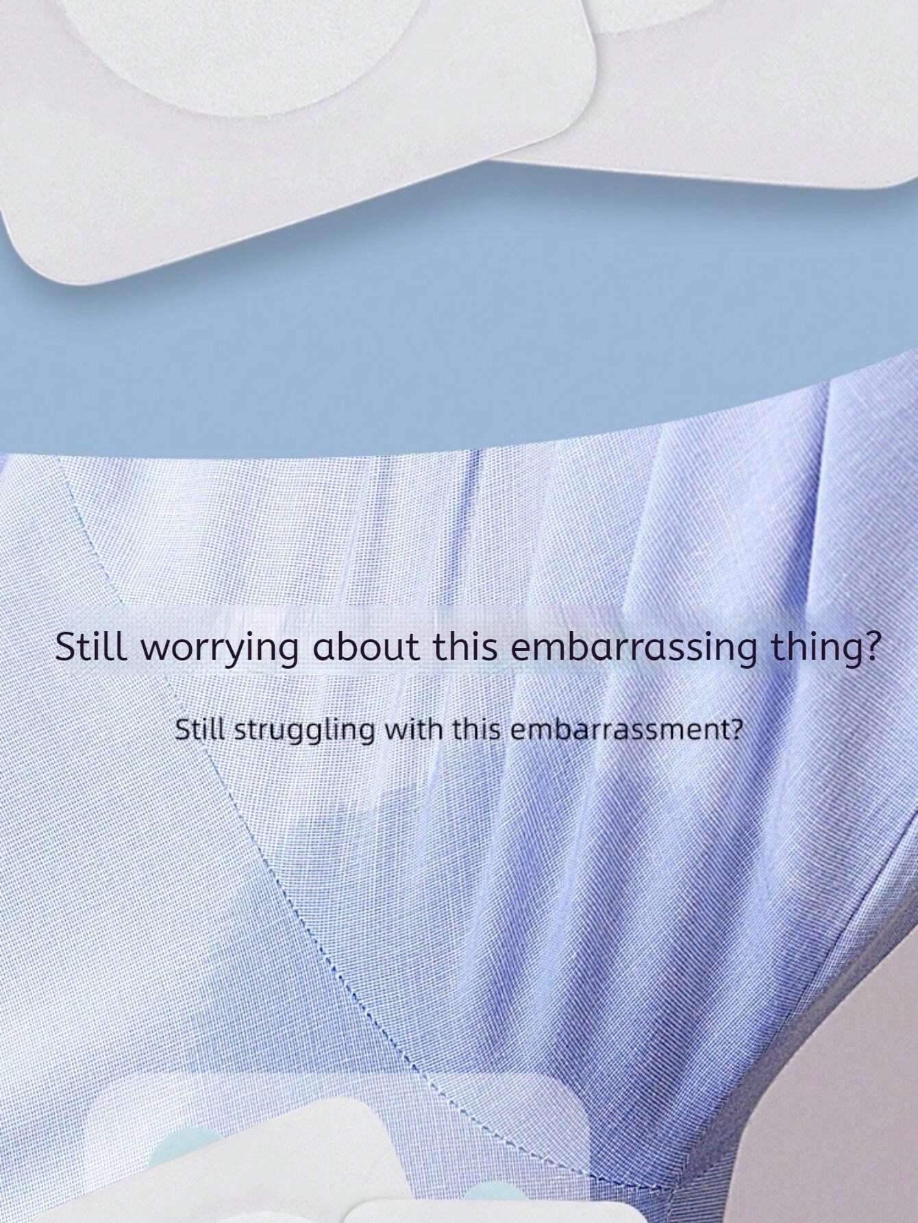 Thin And Disposable Armpit Sweat Pads With Absorbent Cotton, Invisible ...