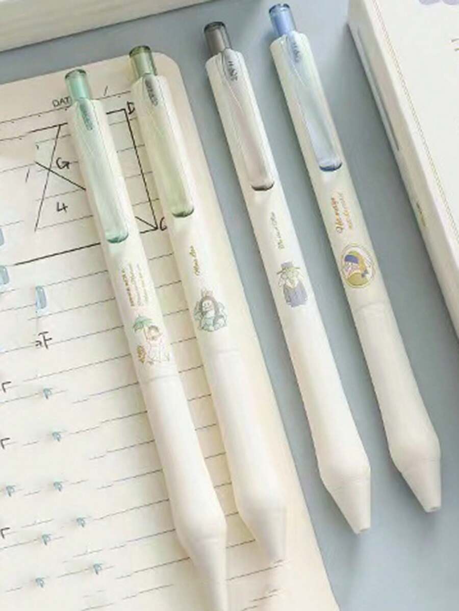 Oil Painting Style Push Neutral Pen Dual Ballpoint Pen CS High Value ...