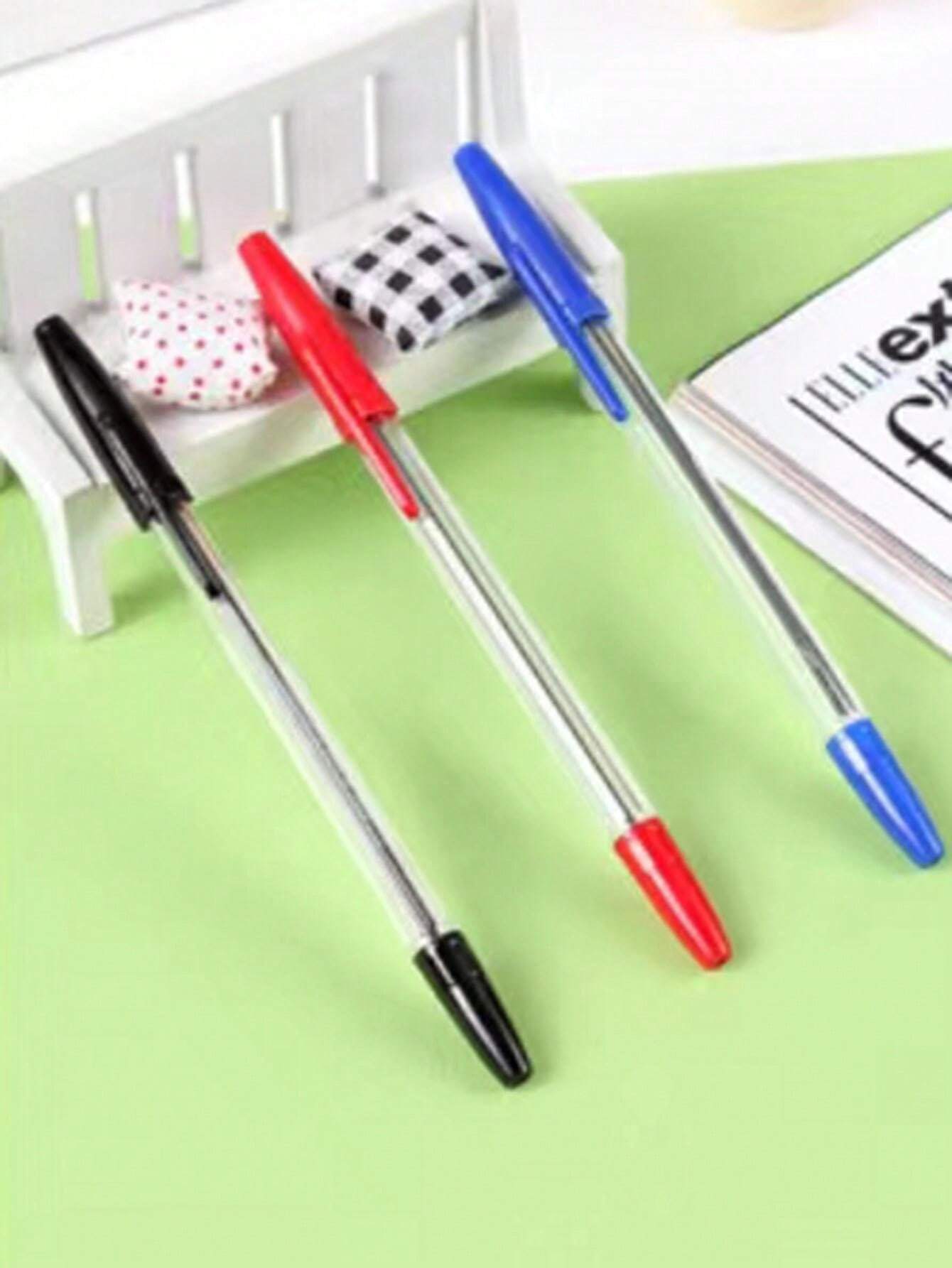 50 pièces Stylos à bille originaux 0,7 mm Fournitures de bureau Stylos ...