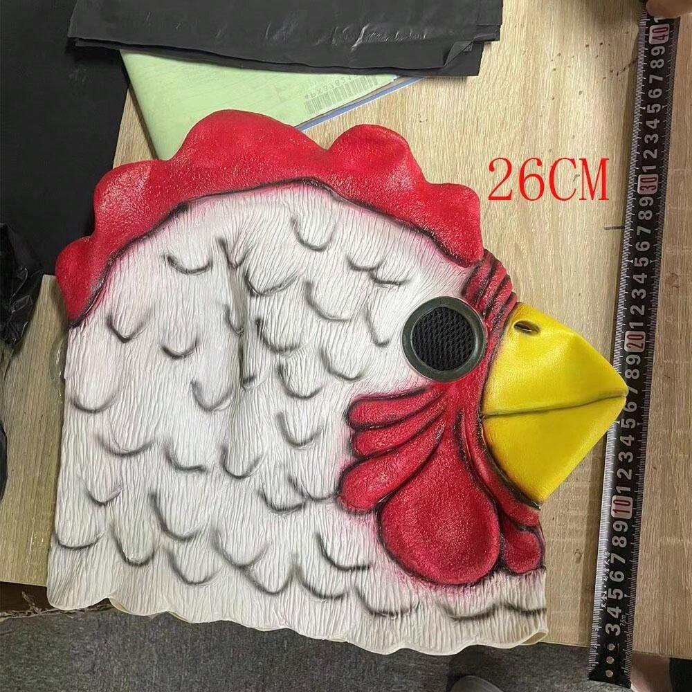 Halloween Weiße Latex Rooster Maske für Erwachsene, Richard Rooster ...