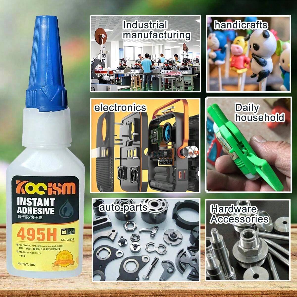 Super Cola 495 Adesivo Instantâneo, Colagem Rápida de Metal Plástico ...