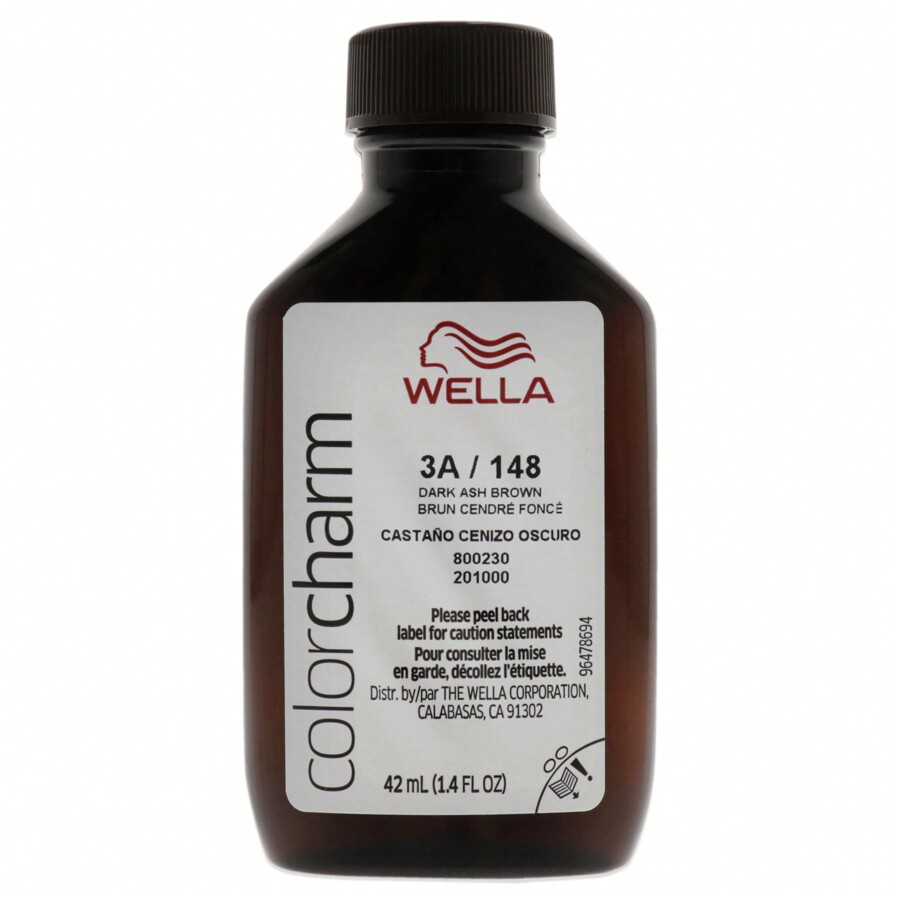 Wella Color Charm Permanent Liquid Haircolor - 148 3A Dark Ash Brown By ...