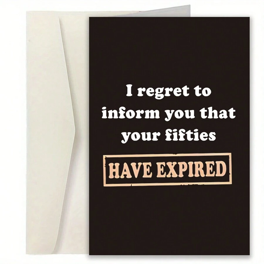 You Are Now Expired 50th Birthday Card, Funny 50 Years Old Birthday ...