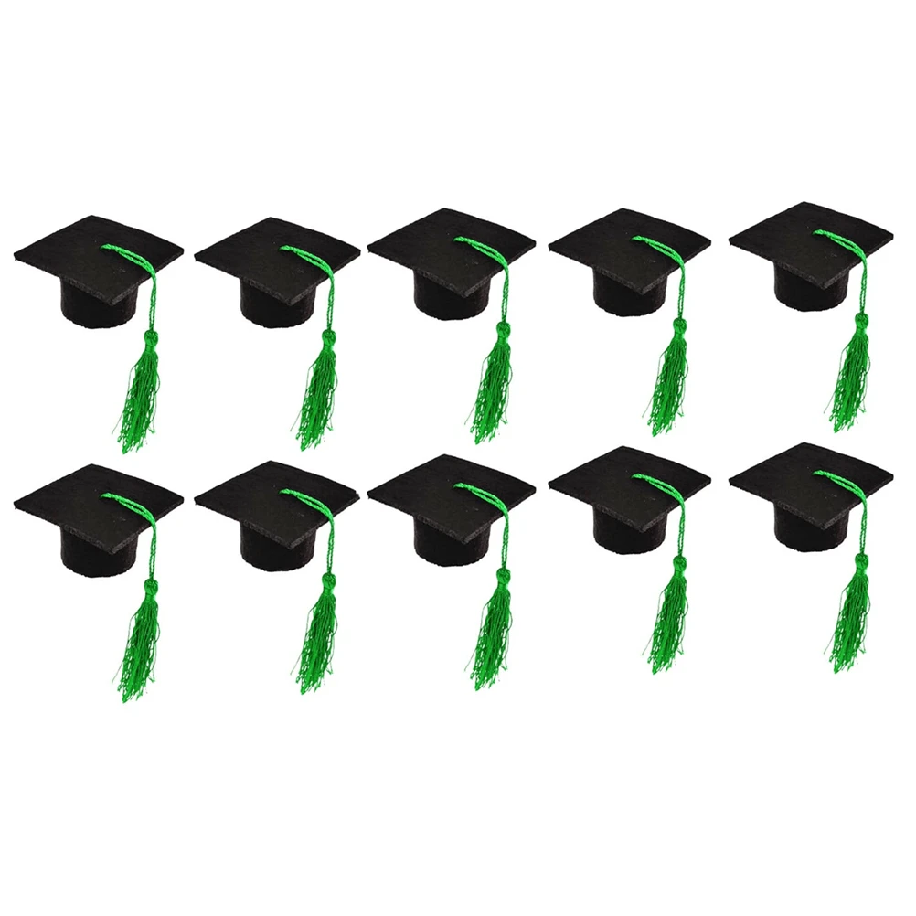 10 peças Mini Capelo com Borla, Enfeites de Formatura em Formato de ...