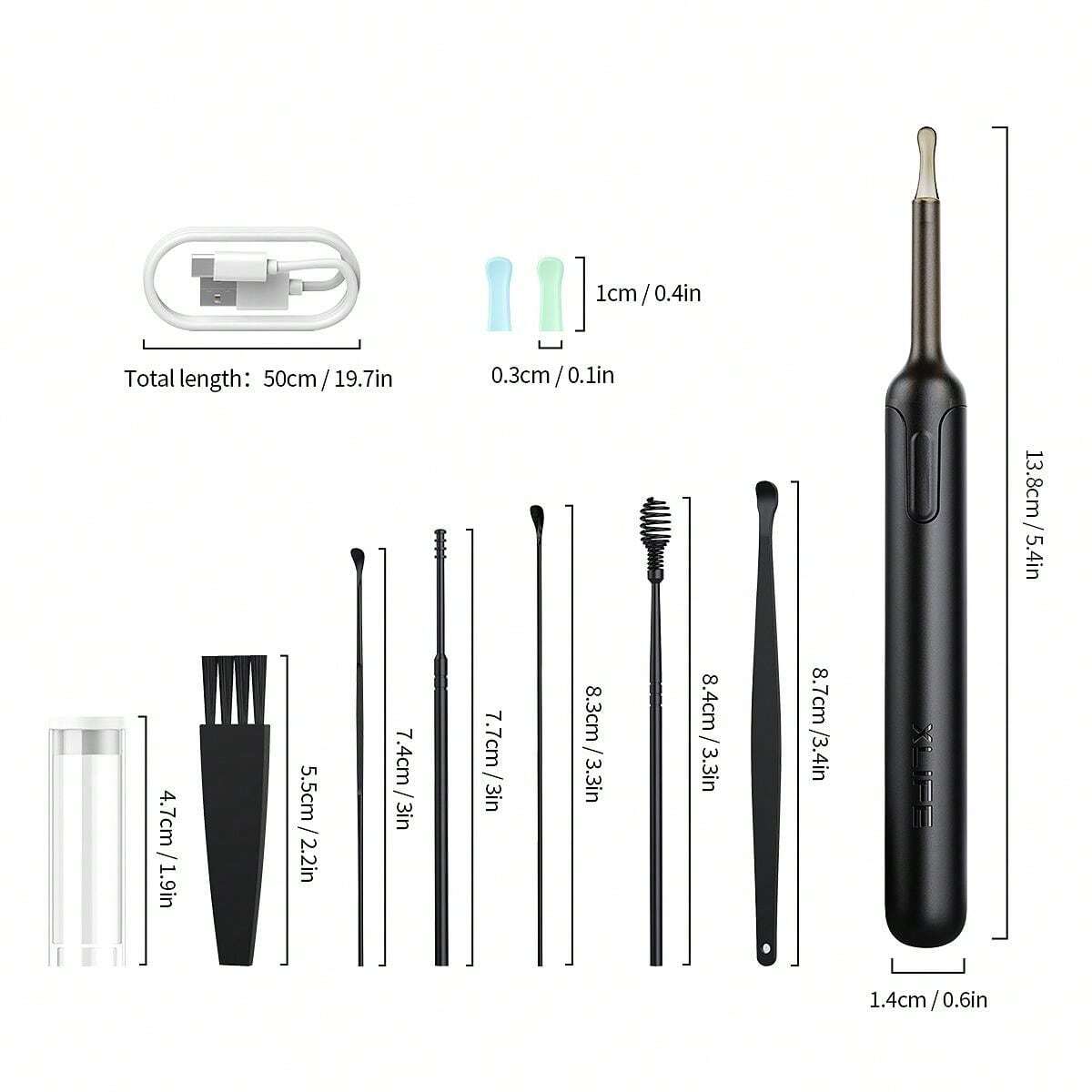 1pc Visible Ear Pick With Wireless Wif Connection, HD Borescope ...