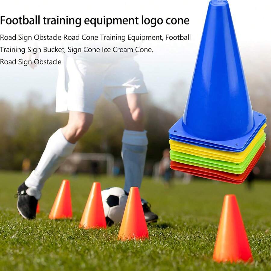 4pcs Soccer Training Cones Set, 18 Cm Traffic Cone, Activity Cone ...