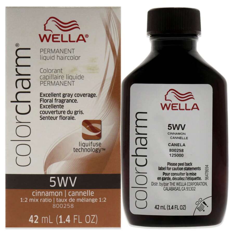 Color Charm Permanent Liquid Haircolor - 5WV Cinnamon By Wella For ...