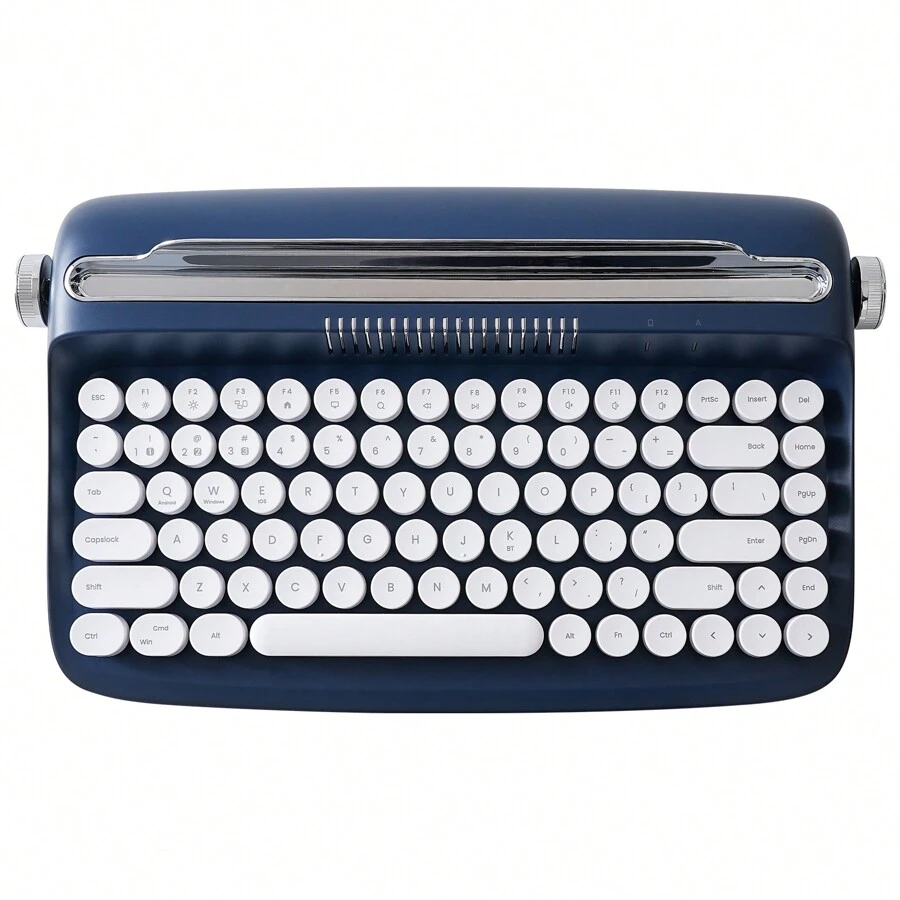 YUNZII B303 Wireless Keyboard, Retro Bluetooth Aesthetic Typewriter ...