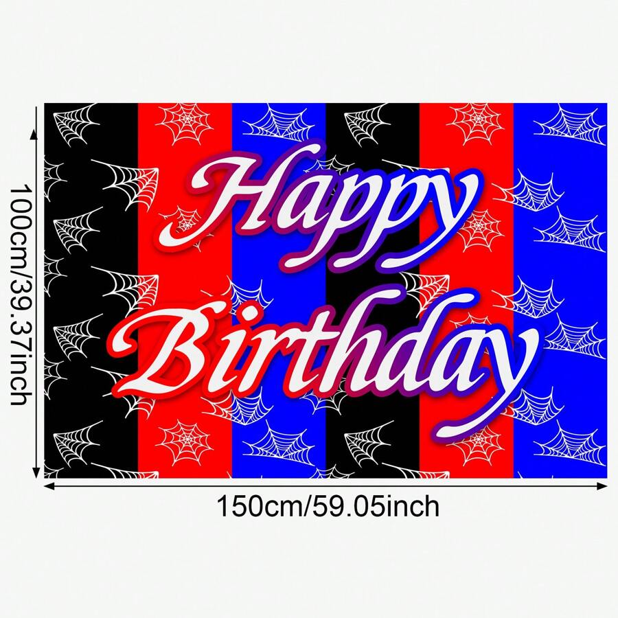 Spider Web Birthday Decorations, Spider Party Supplies Red Black, And ...