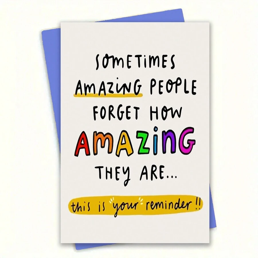 1pc Interesting Reminder Birthday Greeting Card For Entertainment ...