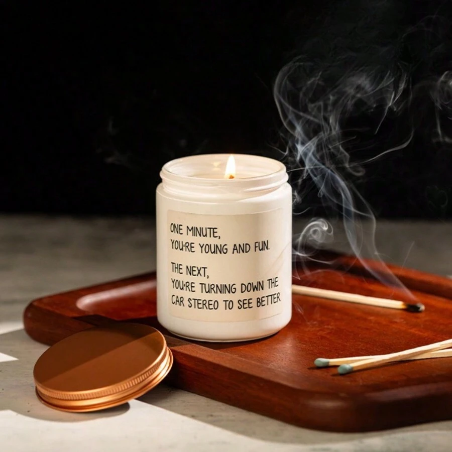 Create Serenity And Comfort - Fragrant Candle Set With Glass Cup, 200g ...